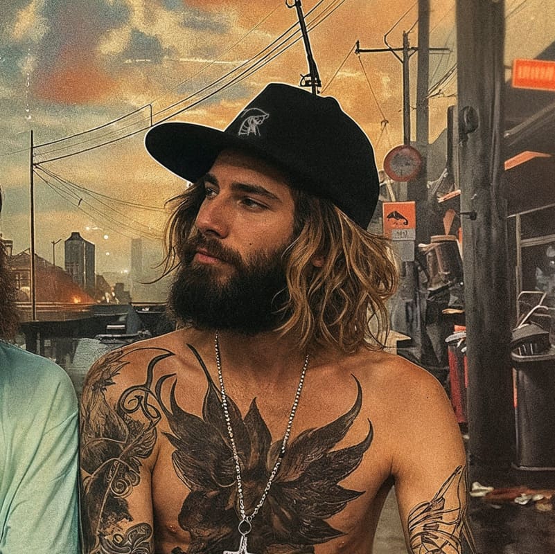 Death & Friends Snapback Hat Underground Streetwear Brand