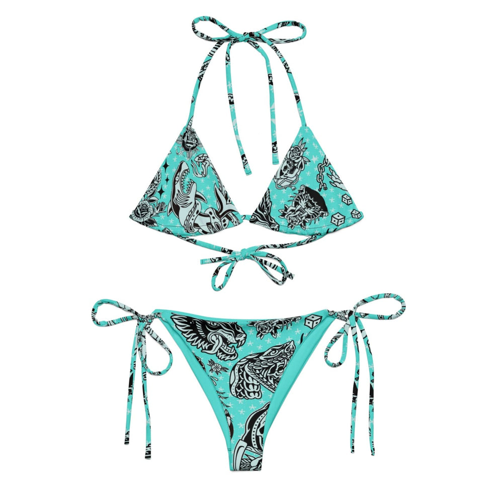 Full set "Nautical" Eco String Tattoo Bikini Tattoo Clothing Brand ...